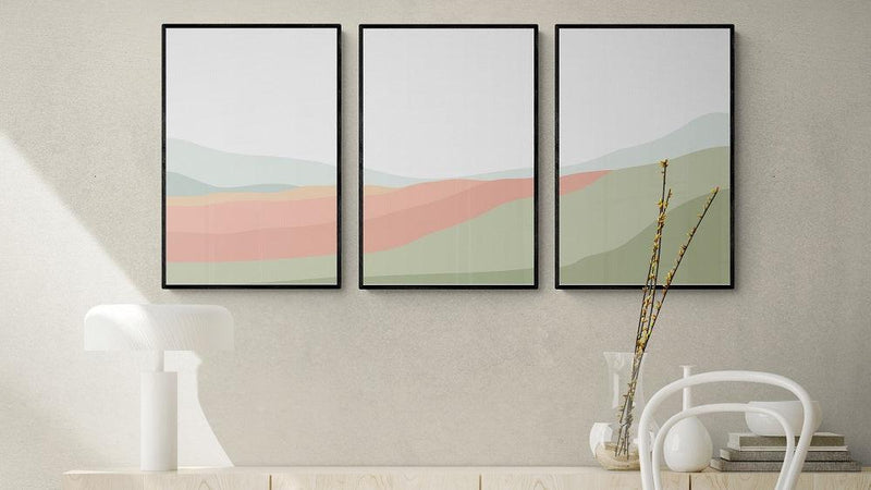 Creëer de look: drieluik schilderij | Walljar.com