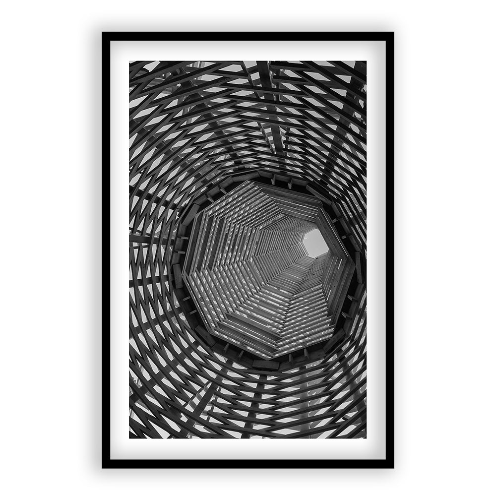 Burning Man - Wooden Structure | Print | Poster | Canvas | Walljar.com