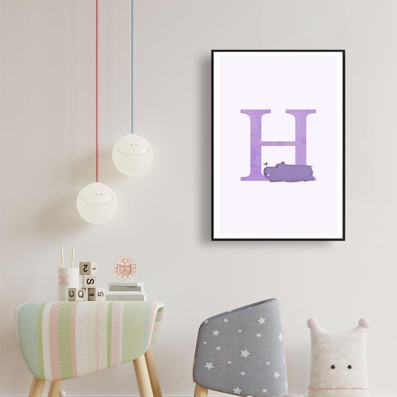 Order alphabet H poster | walljar.com