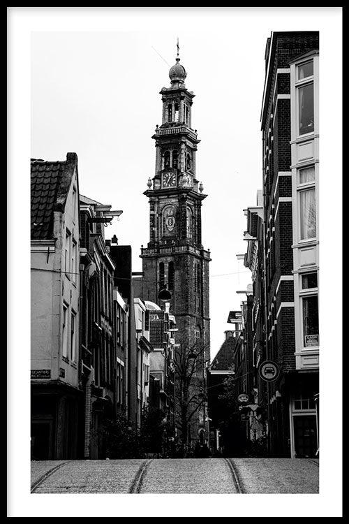 Amsterdam poster Backside Westertoren bestellen | Walljar.com