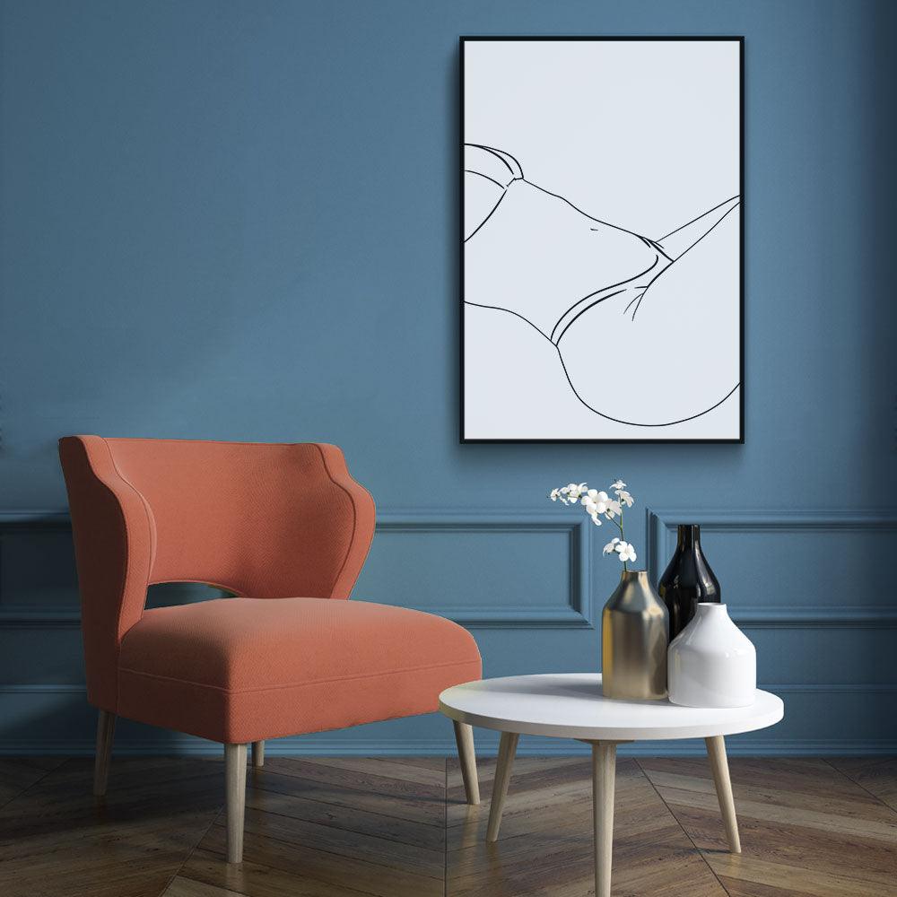 Bikini Body line art poster kopen | Walljar.com