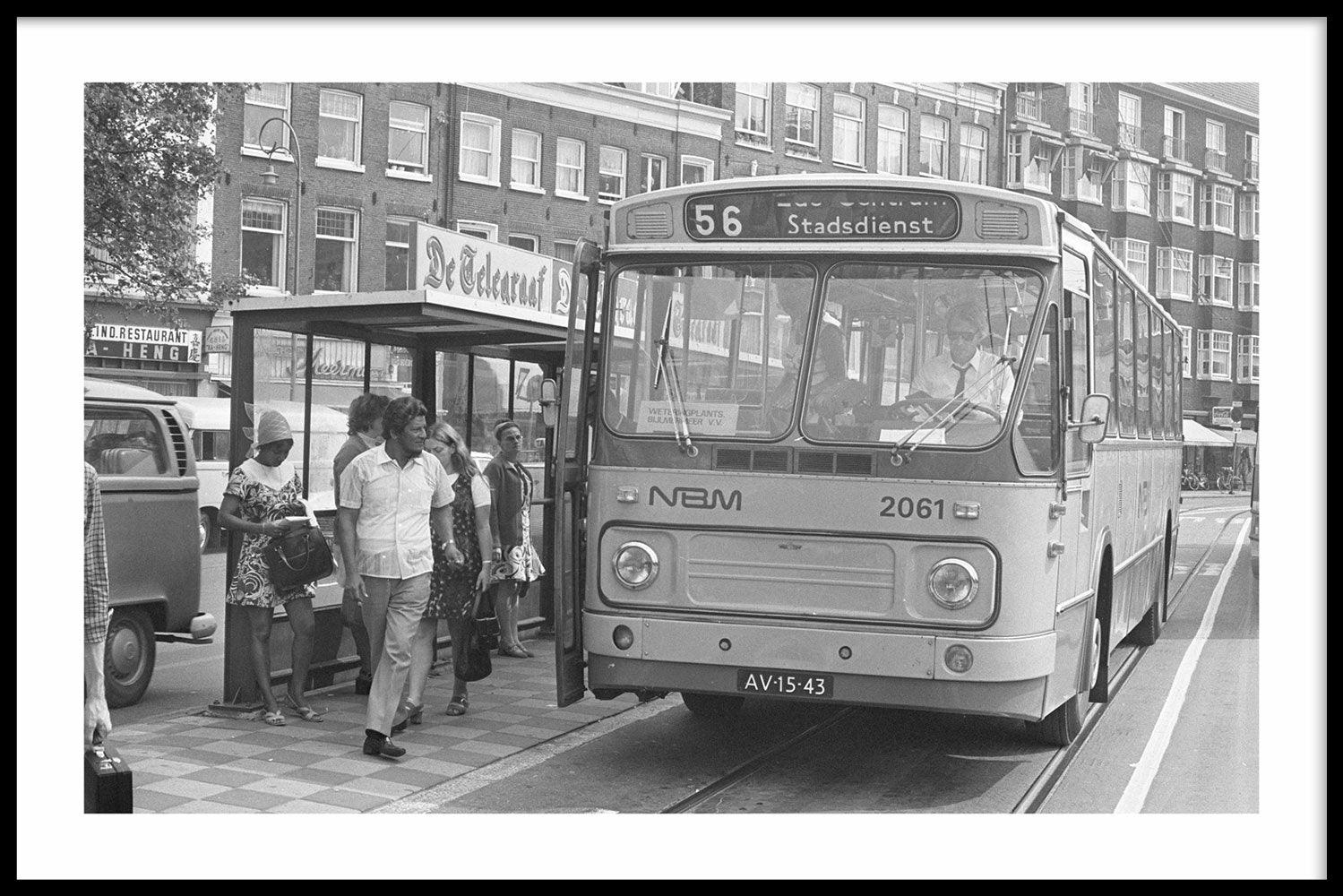 Amsterdam poster Bus Stop Bijlmer Amsterdam order online