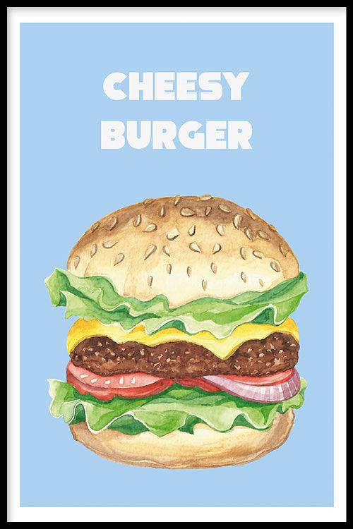Order Cheesy Burger poster | walljar.com