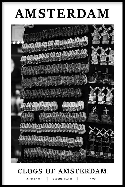 Amsterdam poster Clogs of Amsterdam bestellen | Walljar.com