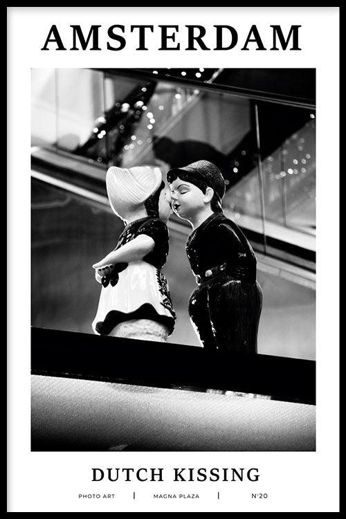 Amsterdam poster Dutch Kissing bestellen | Walljar.com