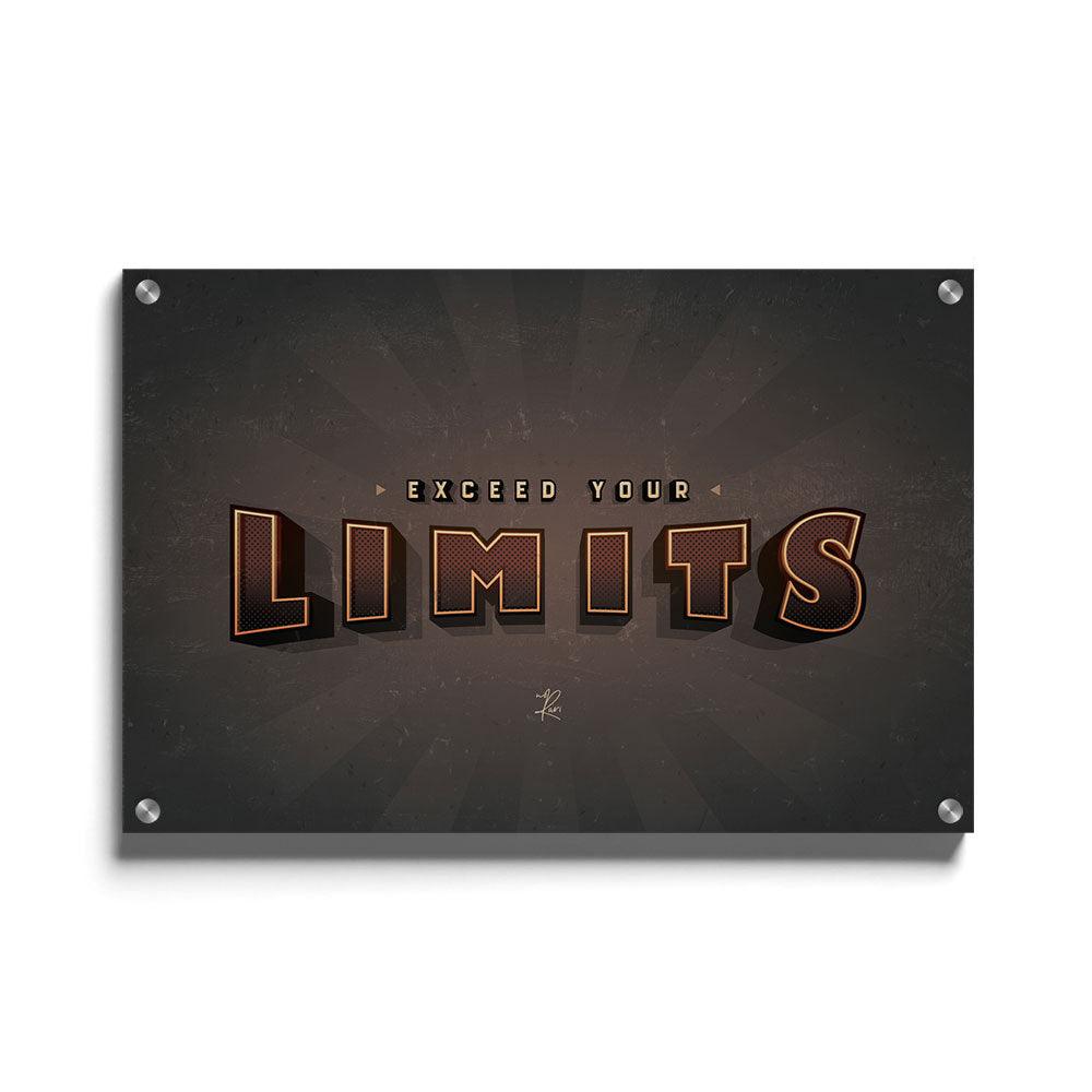 Order the motivation poster Exceed Your Limits online | walljar.com