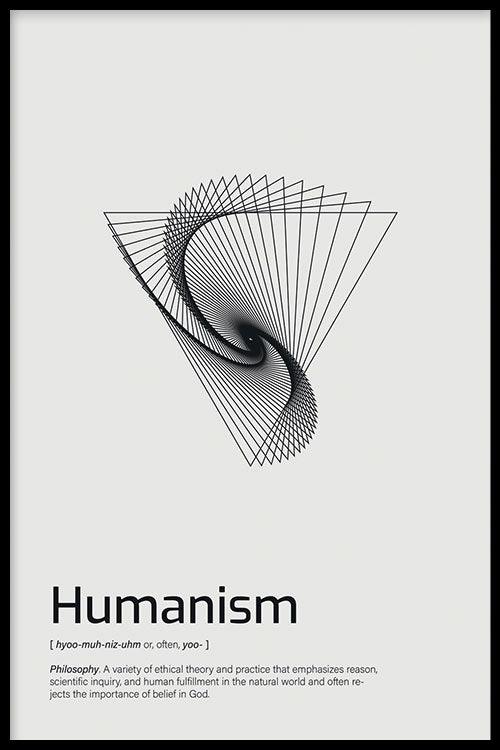 Bestel de woordenboek poster van Humanism | Walljar.com