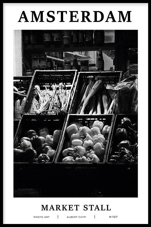 Amsterdam poster Market Stall bestellen | Walljar.com
