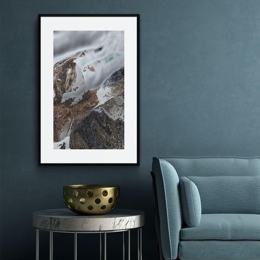 Abstract poster Misty Rocks order online | walljar.com