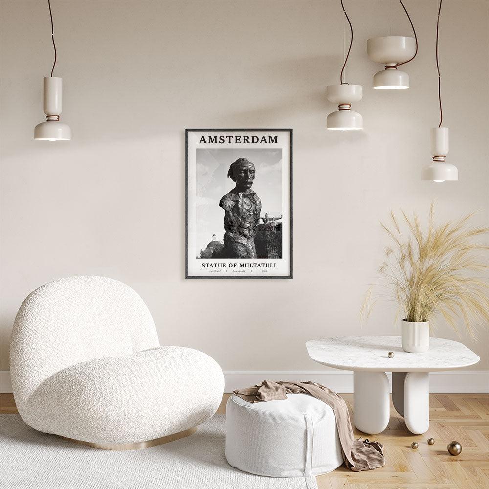 Foto Multatuli Beeld - Amsterdam Noir collectie bestellen | Walljar.com
