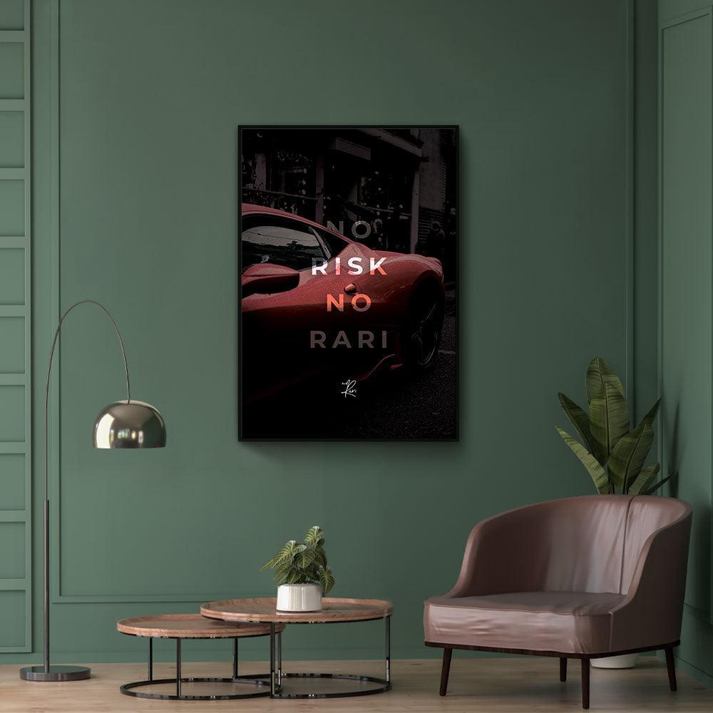 Bestel de motivatie poster No Risk No Rari Part 4 online | Walljar.com