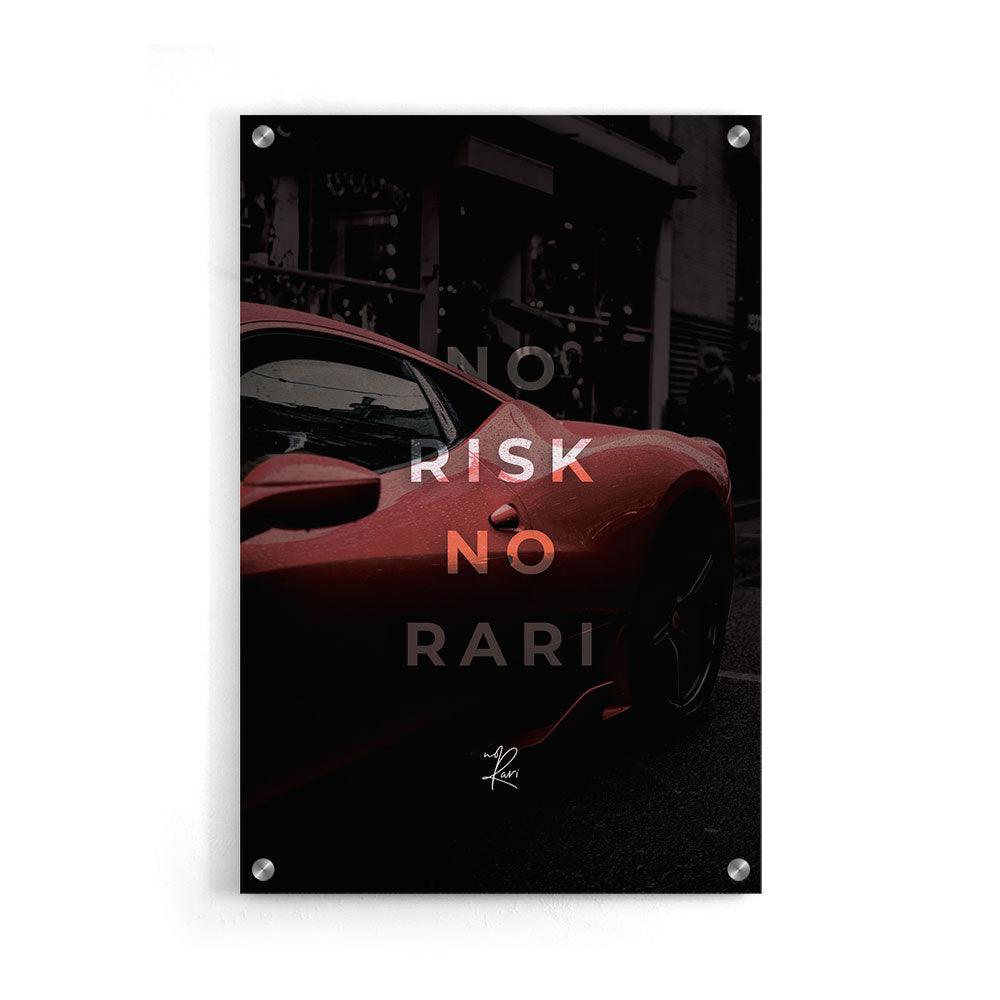Bestel de motivatie poster No Risk No Rari Part 4 online | Walljar.com