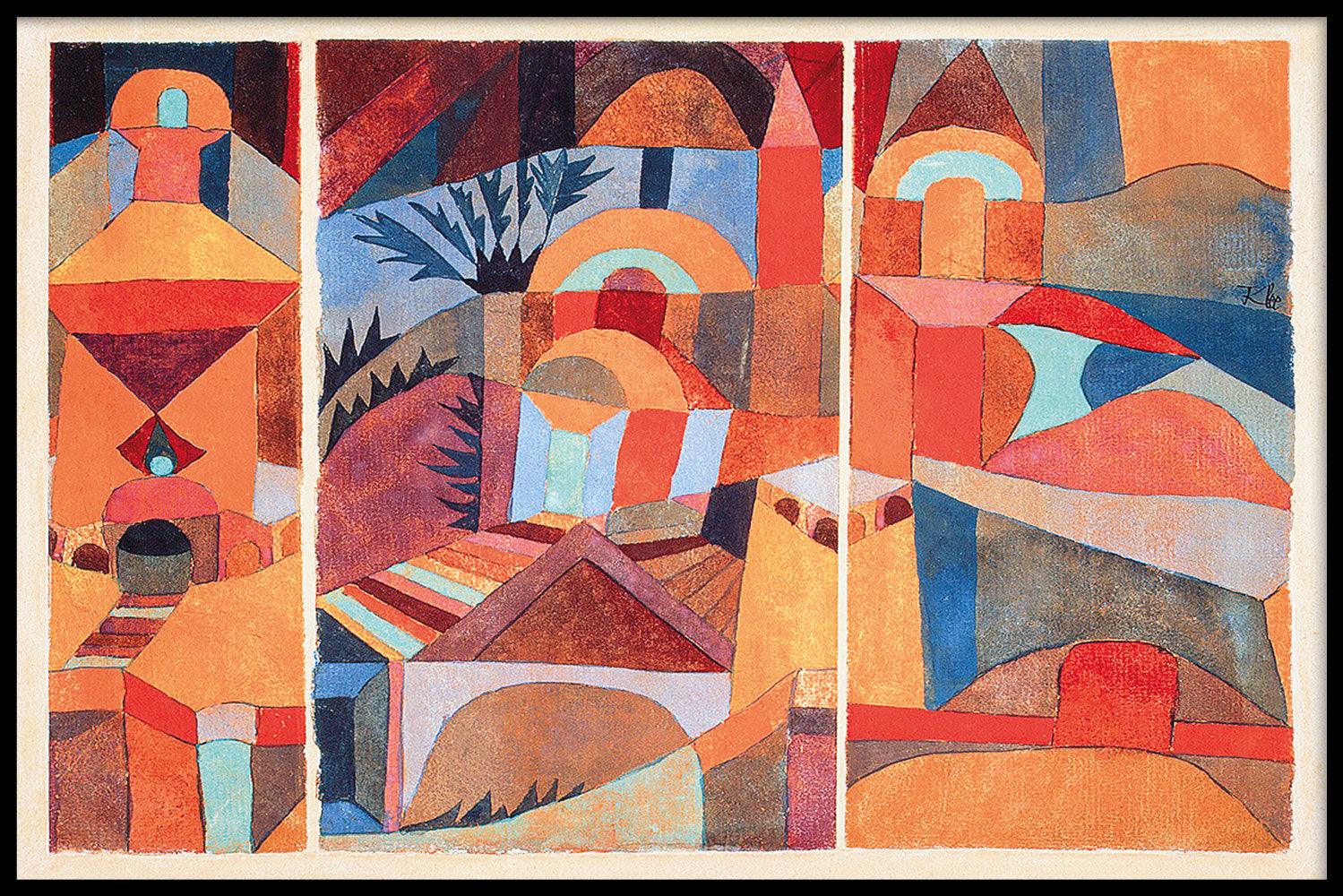 Buy Paul Klee - Temple Gardens painting | walljar.com