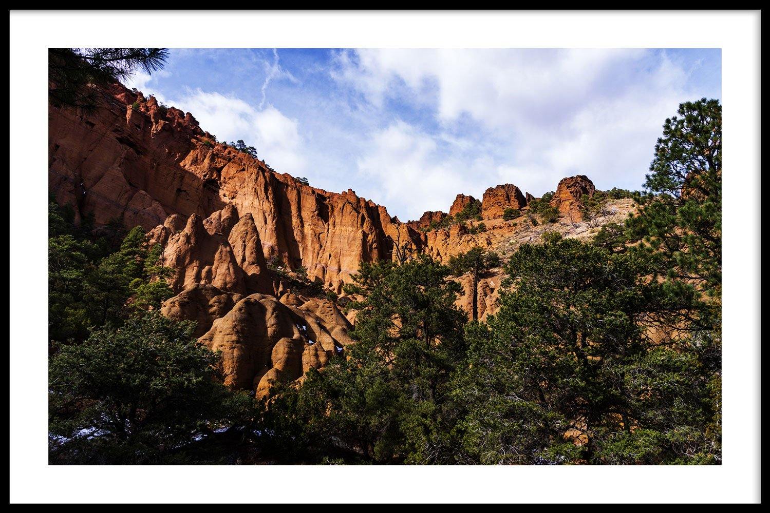 Schilderij natuur van Red Mountain kopen | Walljar.com