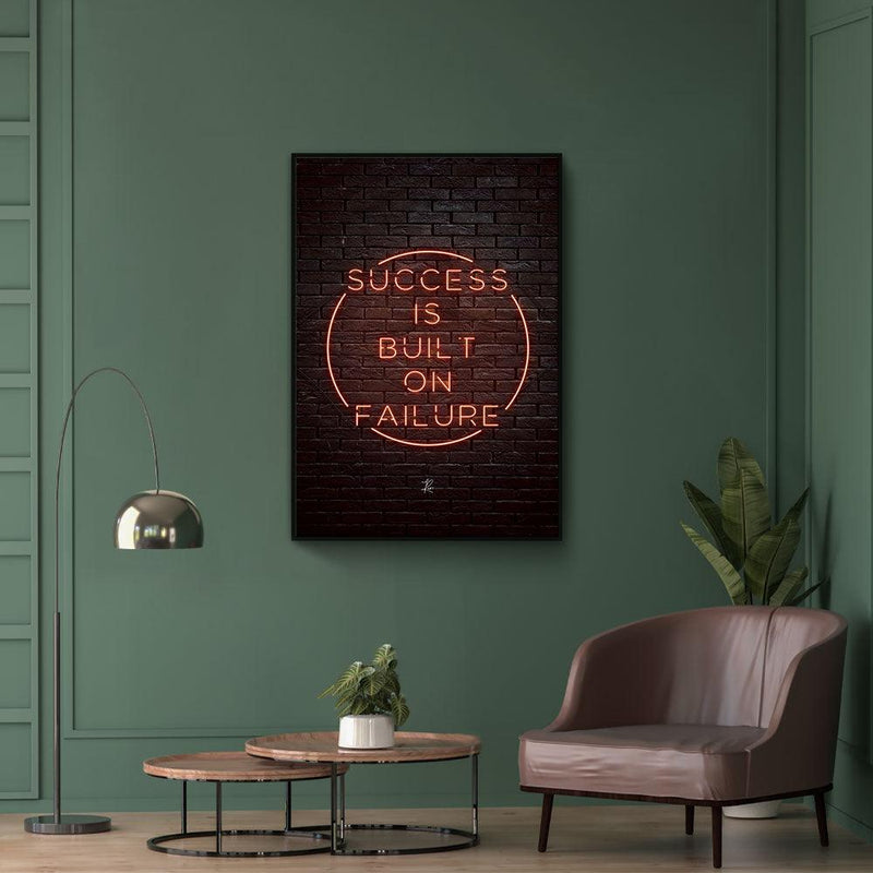 Bestel de motivatie poster Success is built on failure online
