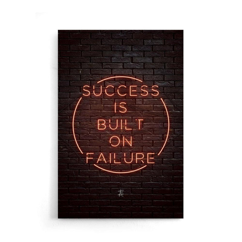 Bestel de motivatie poster Success is built on failure online