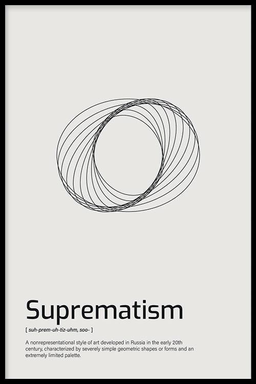 Bestel de woordenboek poster van Suprematism | Walljar.com