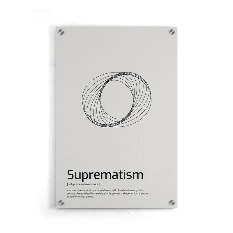 Bestel de woordenboek poster van Suprematism | Walljar.com