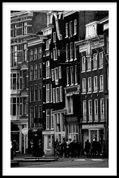 Amsterdam poster Tilted House bestellen | Walljar.com