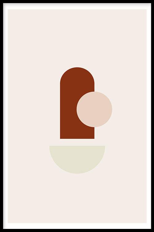 Abstract poster Unbalanced Shapes order online | walljar.com