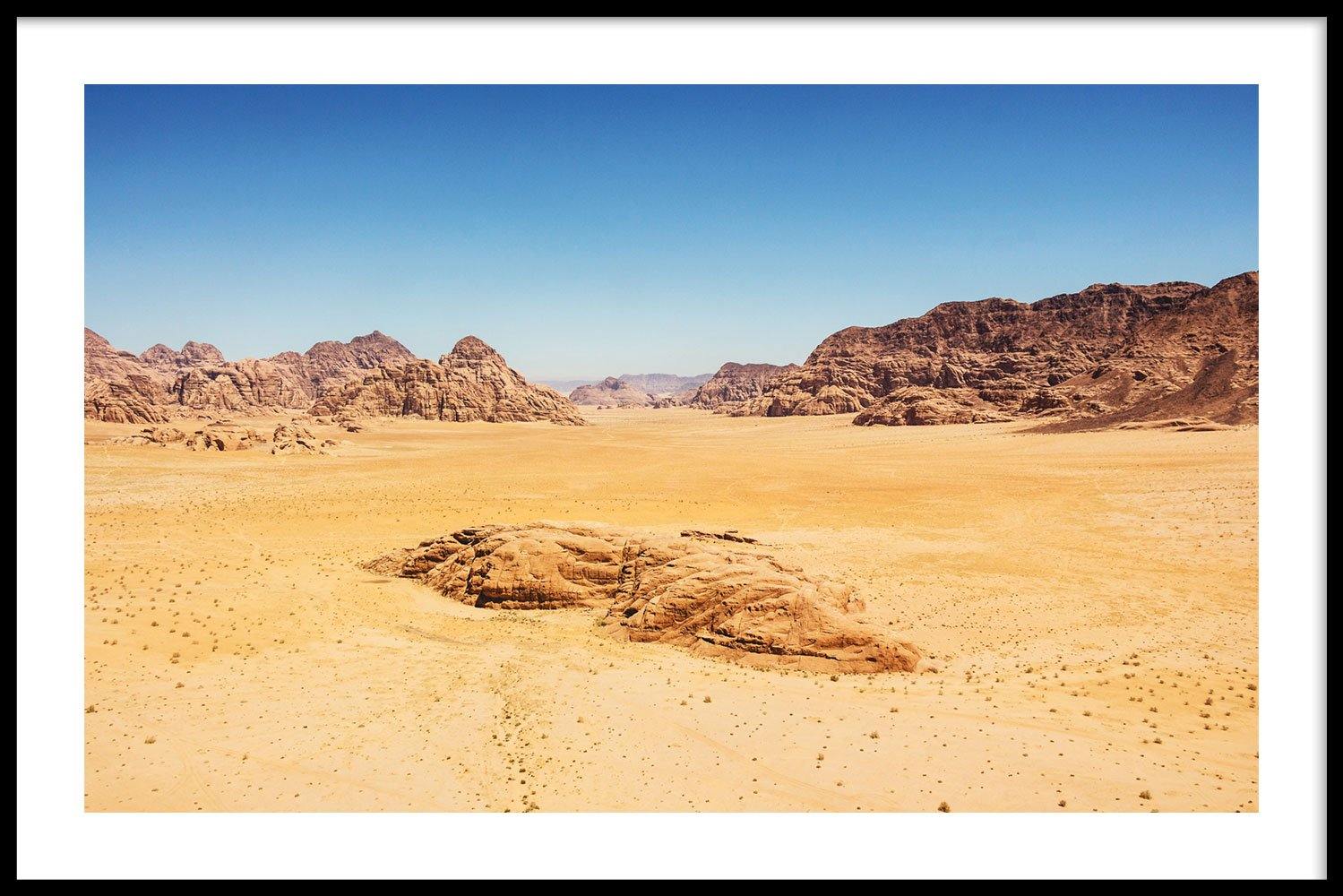 Buy Desert Painting Of Desert In Jordan | walljar.com